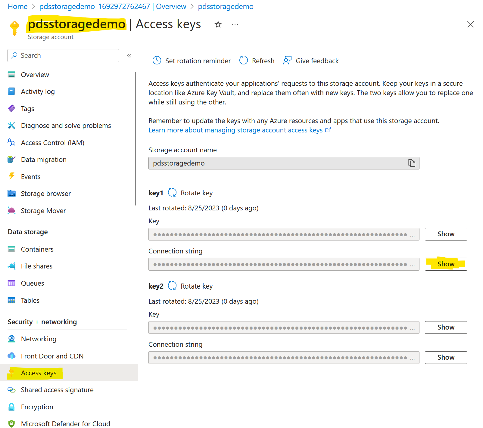How to set up Azure Storage for Bring Your Own Storage (BYOS) Scenario – projectdata.io Help Center