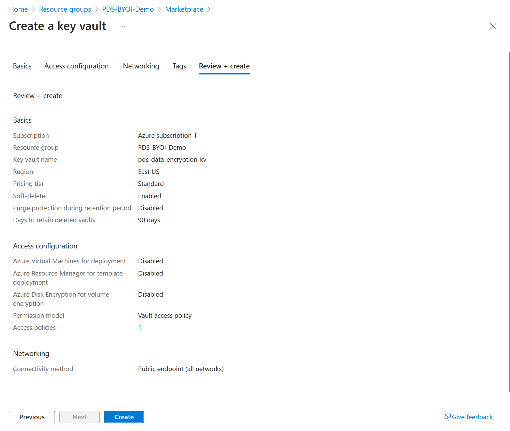 How to set up Azure KeyVault for Bring Your Own Key (BYOK) Scenario ...