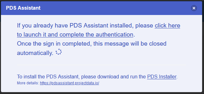 How To Use PDS Assistant App – projectdata.io Help Center